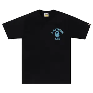 A BATHING APE Honeycomb Camo College Ats Tee /blue - Black