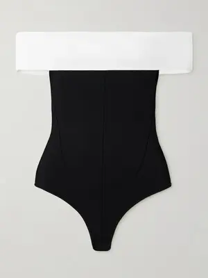 Galvan Aria Stretch-knit Bodysuit