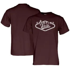 BLUE 84 Mississippi State Bulldogs Showtime At State T-shirt - Maroon