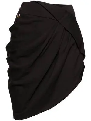 Jacquemus La Jupe Asymmetric Miniskirt - Black