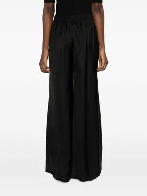 Fabiana Filippi Satin Palazzo Pants - Black