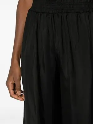 Fabiana Filippi Satin Palazzo Pants - Black