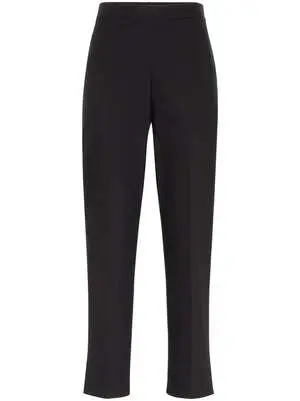Brunello Cucinelli High-waisted Cropped Trousers - Black