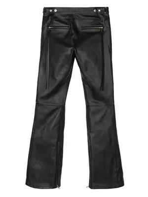 COURREGES Leather Straight-leg Trousers