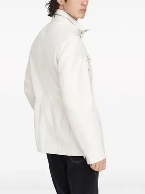 Brunello Cucinelli Stand-up Collar Linen-blend Coat