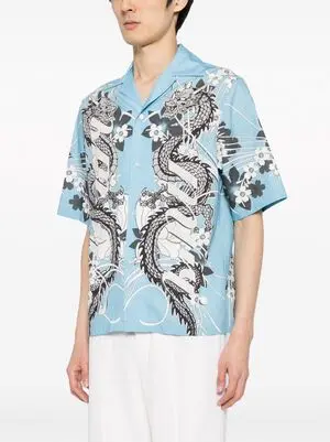 Amiri Graphic-print Cotton Shirt - Multicolour