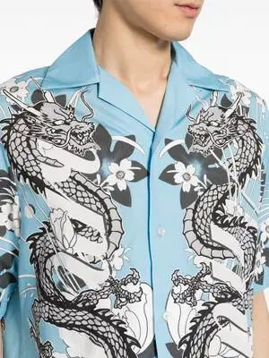 Amiri Graphic-print Cotton Shirt - Multicolour