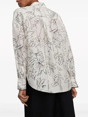 Brunello Cucinelli Monili-chain Graphic-print Shirt