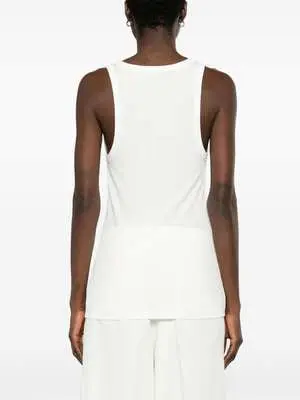 Fabiana Filippi Fine-ribbed Tank Top - White