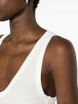 Fabiana Filippi Fine-ribbed Tank Top - White