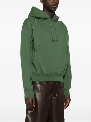 Jacquemus Le Sweatshirt Camargue Cotton Top - Green