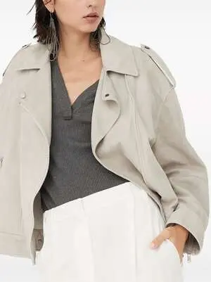 Brunello Cucinelli Fine-ribbed Jumper With Monili Chain Detail