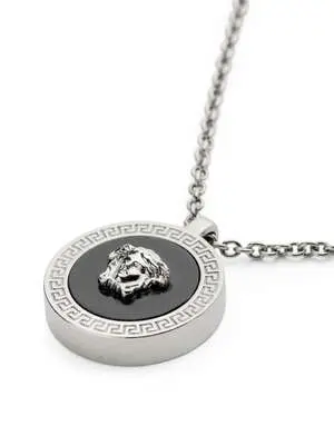 Versace Medusa Enamel Pendant Necklace