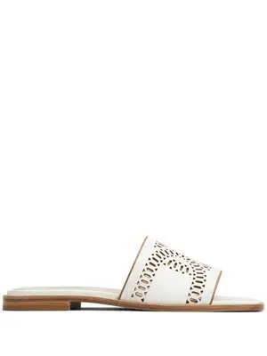 TOD'S Tod's Laser-Cut Leather Sandals