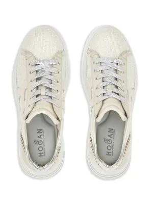 Hogan Rebel Logo-appliqué Sneakers - White