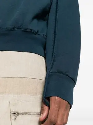 Jacquemus Le Sweatshirt Camargue Cotton Top - Blue