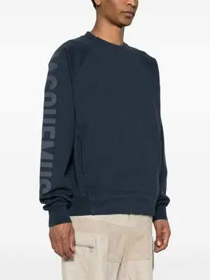 Jacquemus Le Sweatshirt Typo Logo-print Top