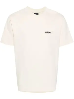 Jacquemus The Gros Grain Logo T-shirt - Neutrals