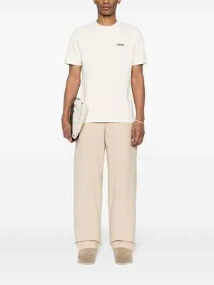 Jacquemus The Gros Grain Logo T-shirt - Neutrals