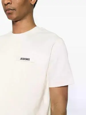 Jacquemus The Gros Grain Logo T-shirt - Neutrals