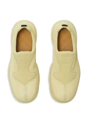 Burberry Suede Slip-on Sneakers With Equestrian Knight Motif