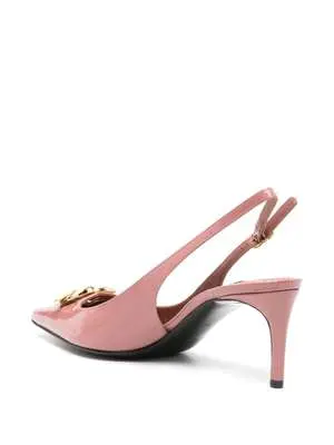 Dolce & Gabbana 65mm Logo-plaque Patent Pumps - Pink
