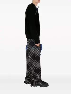 Burberry Zip-detail Wool Jumper