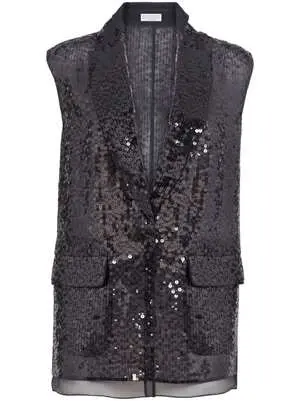 Brunello Cucinelli Sequinned Waistcoat