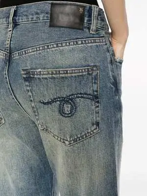 R13 Cropped Wide-leg Jeans