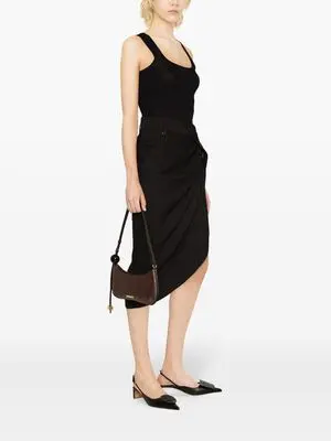 Jacquemus Ribbed Tank Top - Black