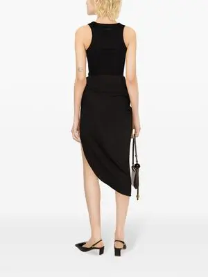 Jacquemus Ribbed Tank Top - Black