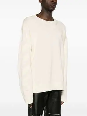 Off-White Diagonal Stripe Jumper - Neutrals