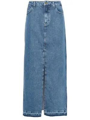Philosophy Di Lorenzo Serafini Denim Maxi Skirt - Blue