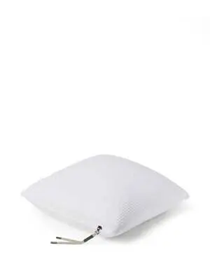 Brunello Cucinelli Ribbed-knit Square-shape Cushion - White