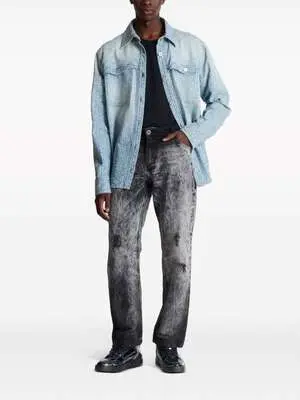 Balmain Mid-rise Straight-leg Jeans - Black