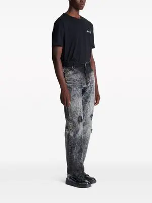 Balmain Mid-rise Straight-leg Jeans - Black