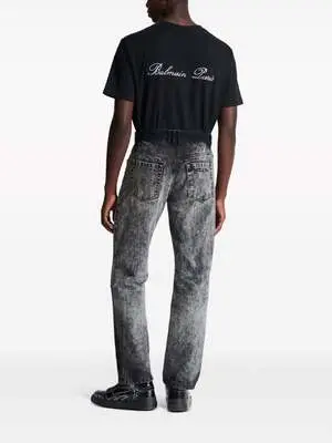 Balmain Mid-rise Straight-leg Jeans - Black