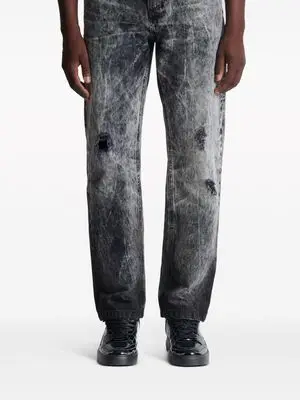Balmain Mid-rise Straight-leg Jeans - Black