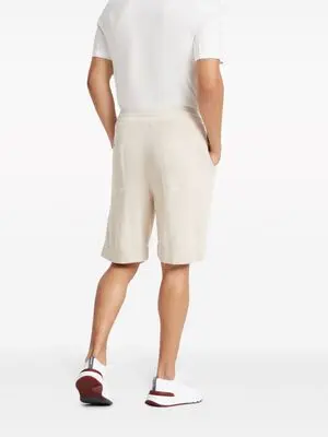 Brunello Cucinelli Drawstring-waist Fine-ribbed Shorts