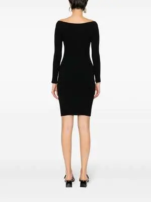 Alberta Ferretti Knitted V-neck Dress