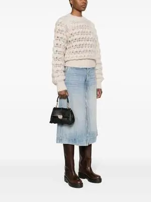 Chloé Penelope Braid-detail Satchel - Black