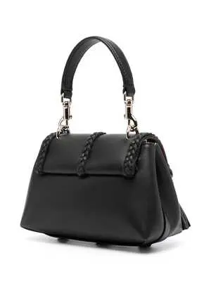 Chloé Penelope Braid-detail Satchel - Black