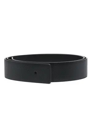 Prada Prada Leather Belt Strap Black