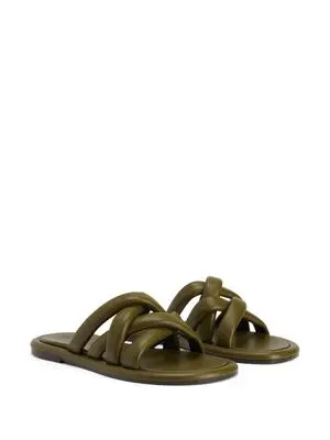 GIUSEPPE ZANOTTI Jacobseen Leather Sandals - Green