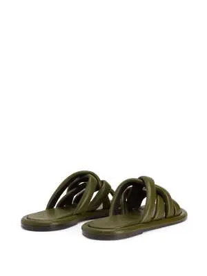 GIUSEPPE ZANOTTI Jacobseen Leather Sandals - Green