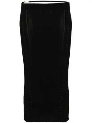 Jacquemus La Jupe Pralu Midi Skirt - Black