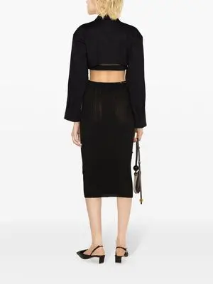 Jacquemus La Jupe Pralu Midi Skirt - Black