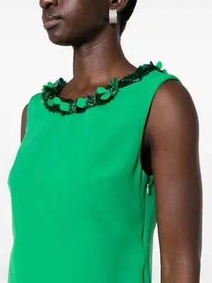 P.a.r.o.s.h Sequin-embellished Column Dress - Green