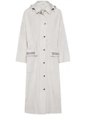 Brunello Cucinelli Single-breasted Hooded Coat