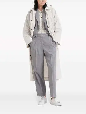 Brunello Cucinelli Single-breasted Hooded Coat